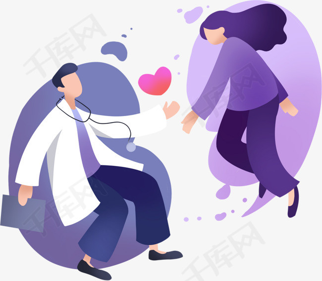 心理健康商务插画风素材图片免费下载 千库网