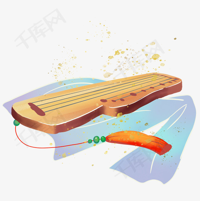 琴弦乐器古筝素材图片免费下载-千库网