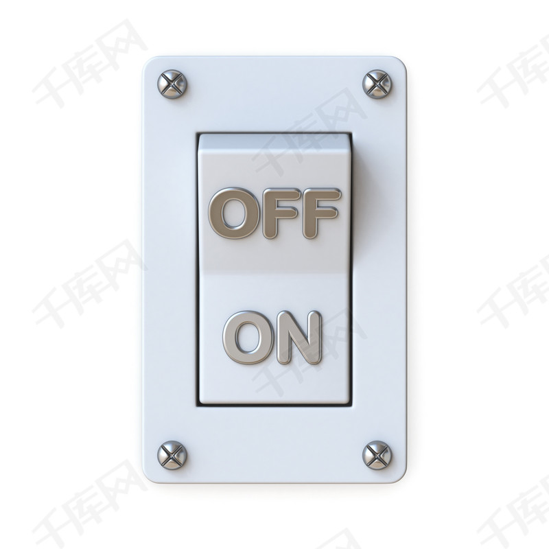 打开和关闭 ON 位置 3D高清摄影大图-千库网