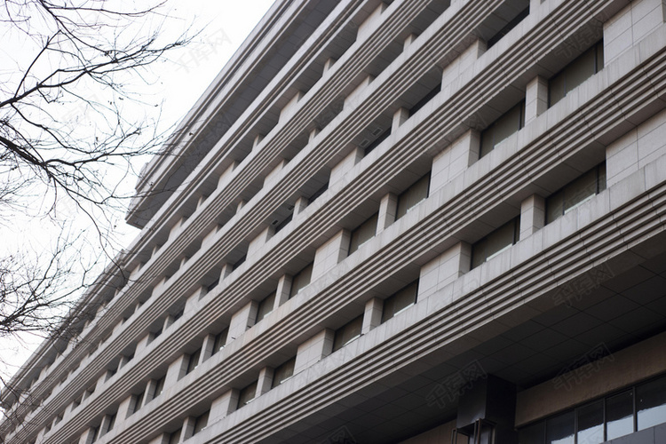 仰拍城市建筑拍摄高清摄影大图-千库网