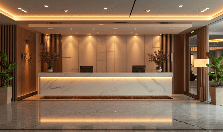 酒店前台接待高清摄影大图-千库网