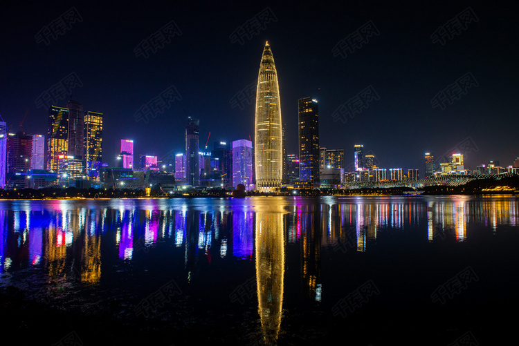 深圳标志性建筑春笋华润大厦高清摄影大图-千库网