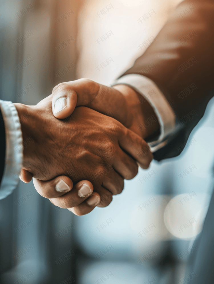 握手的商务人士高清摄影大图-千库网