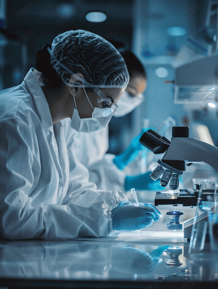 科研人员做研究高清摄影大图-千库网