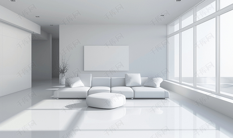 现代简洁风家居陈列室内设计效果图高清摄影大图-千库网