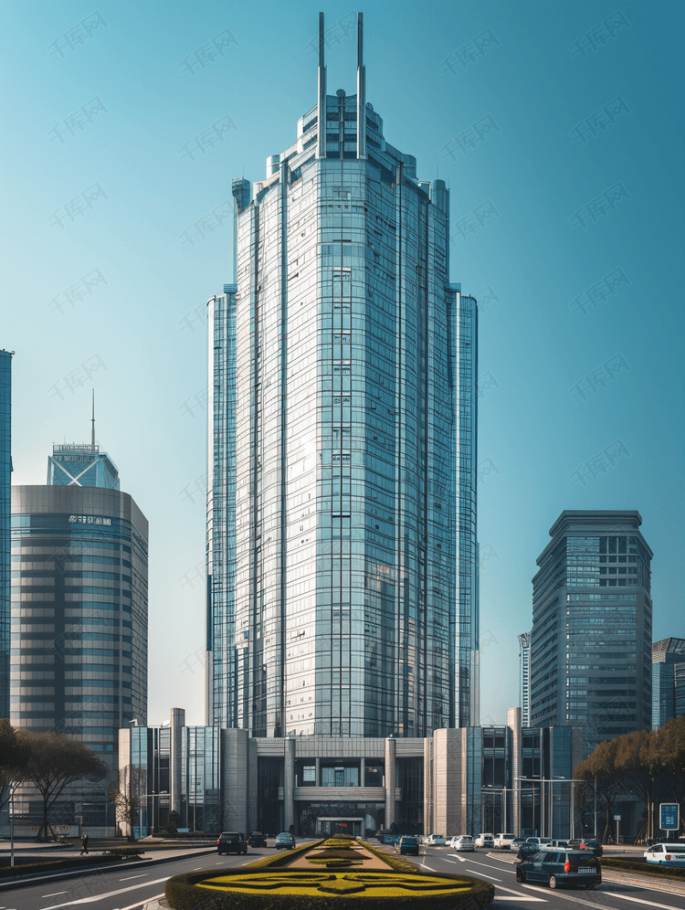 上海陆家嘴商业大气大厦高清摄影大图-千库网