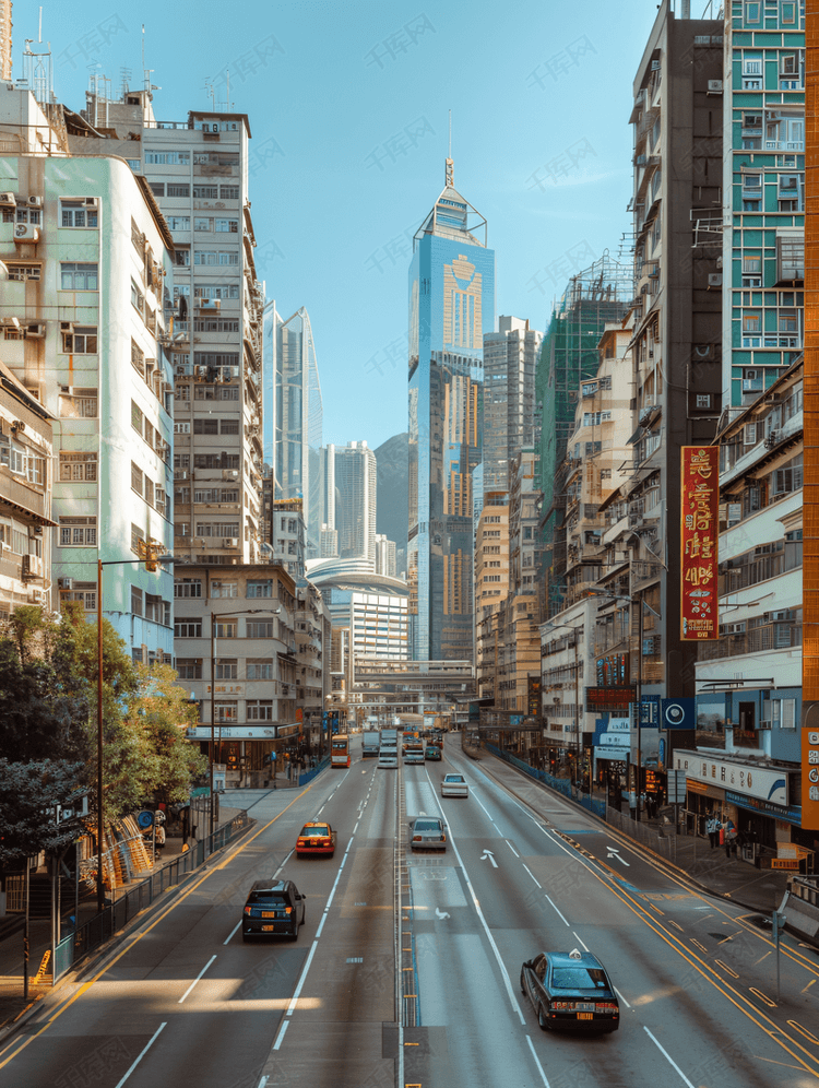 香港街景宽广高清摄影大图-千库网