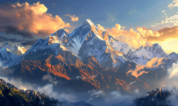 自然风景高山高清摄影大图-千库网