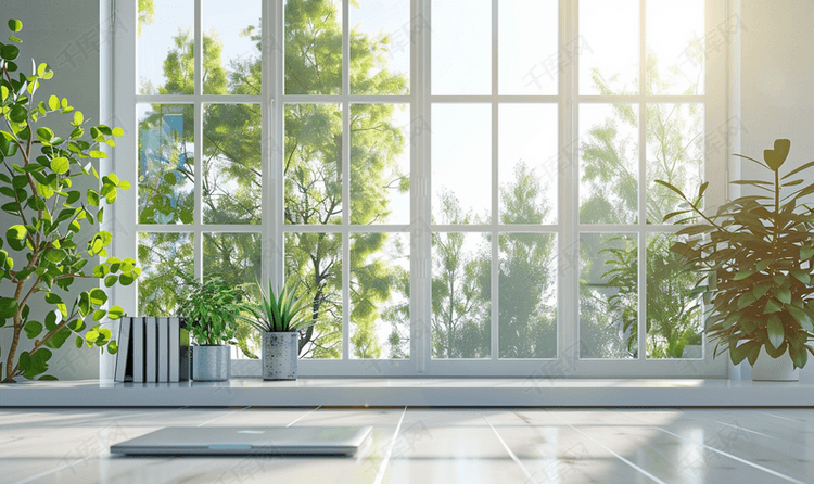 办公室落地窗高清摄影大图-千库网