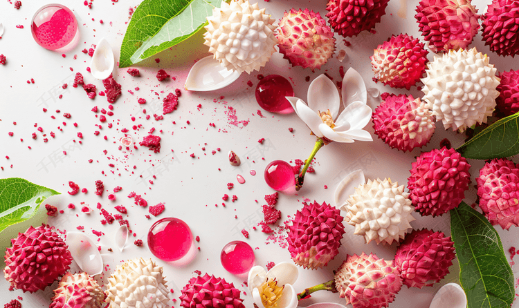 荔枝美食夏天水果高清摄影大图-千库网