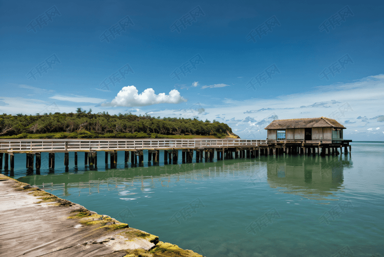 海边码头风景摄影配图3高清摄影大图-千库网