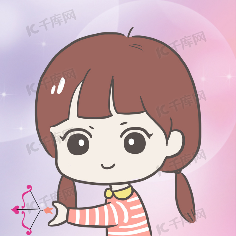 女性微信头像卡通图片素材-女性微信头像卡通模板图片下载-千库网