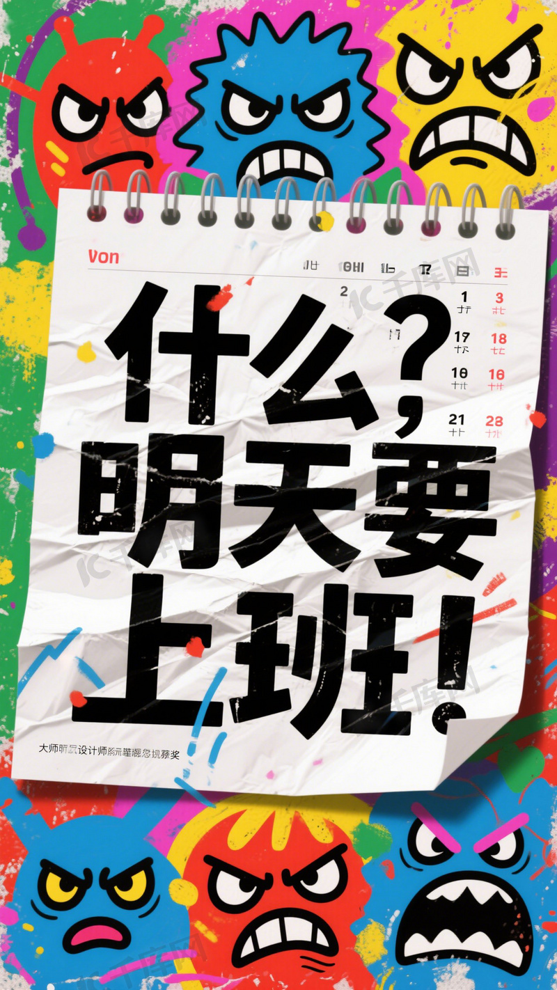 上班发疯壁纸图片-上班发疯壁纸素材-上班发疯壁纸模板图片下载-千库网