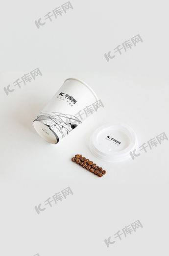 咖啡塑料杯样机展示海报模板下载-千库网