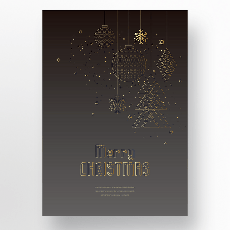 金属圣诞球星光海报海报模板下载-千库网