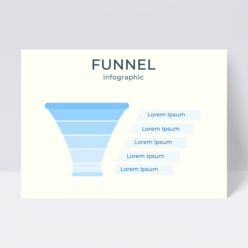 商业营销数据统计分析漏斗模型企业传单海报模板下载-千库网