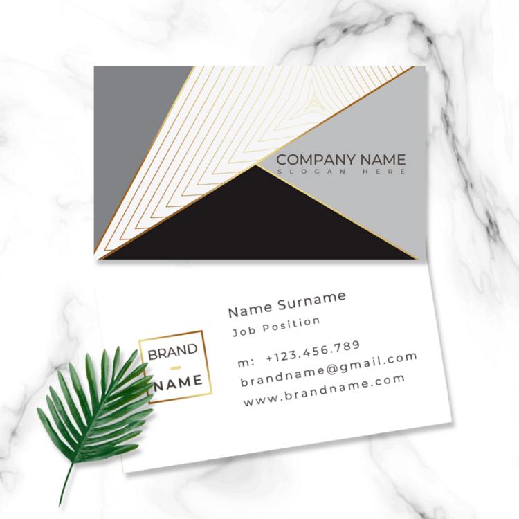 时尚奢华现代简约线条几何金色渐变背景商务名片海报模板下载-千库网