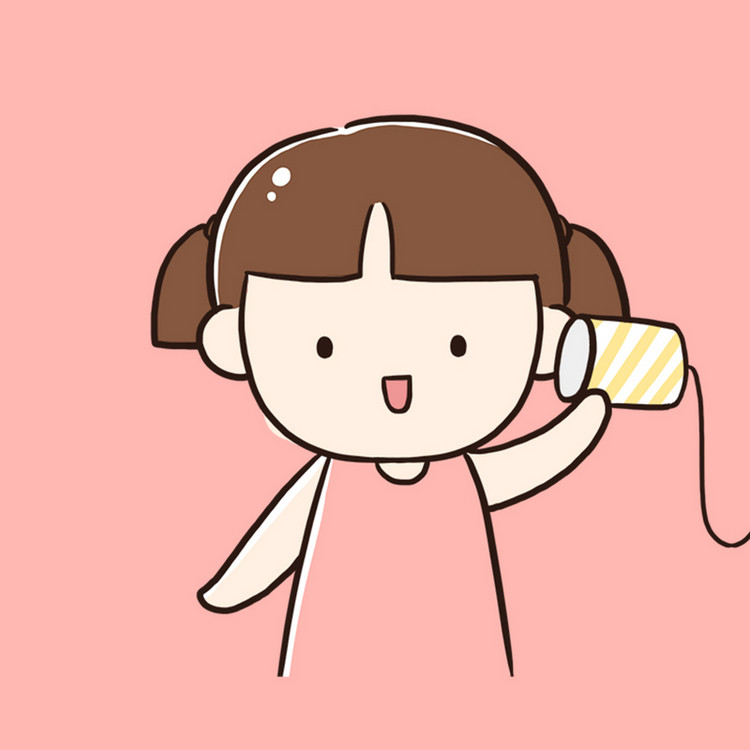 小女生小女生粉色卡通微信头像海报模板下载-千库网