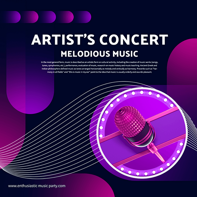 音乐鉴赏麦克风海报模板下载-千库网