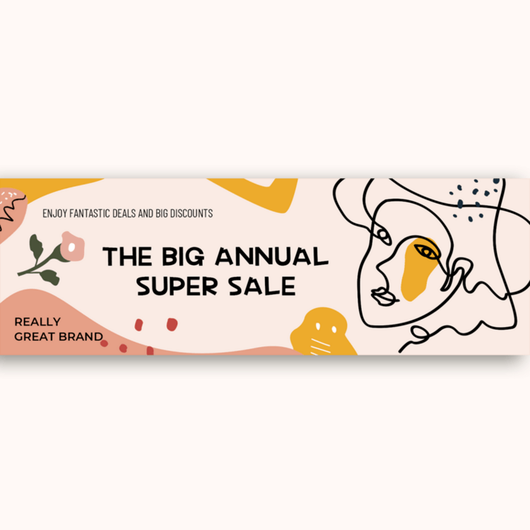 抽象促销粉色twitterhead海报模板下载-千库网