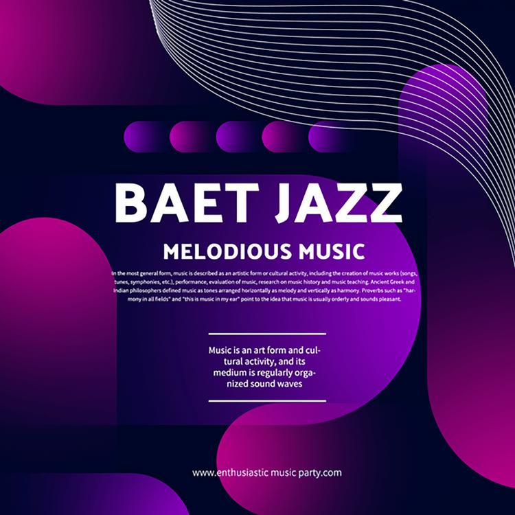 音乐鉴赏圆点海报模板下载-千库网