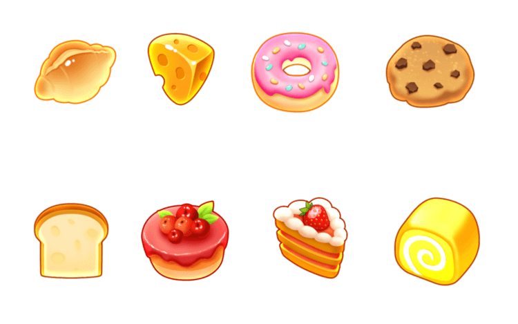 餐饮美食零食手绘创意ICON设计海报模板下载-千库网