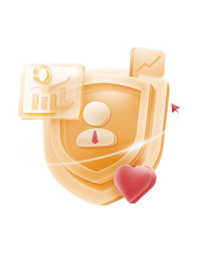 金色金融投资理财红包升值盾牌爱心元素海报模板下载-千库网