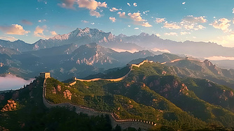 航拍长城风景图片-航拍长城风景素材-航拍长城风景模板图片下载-千库网