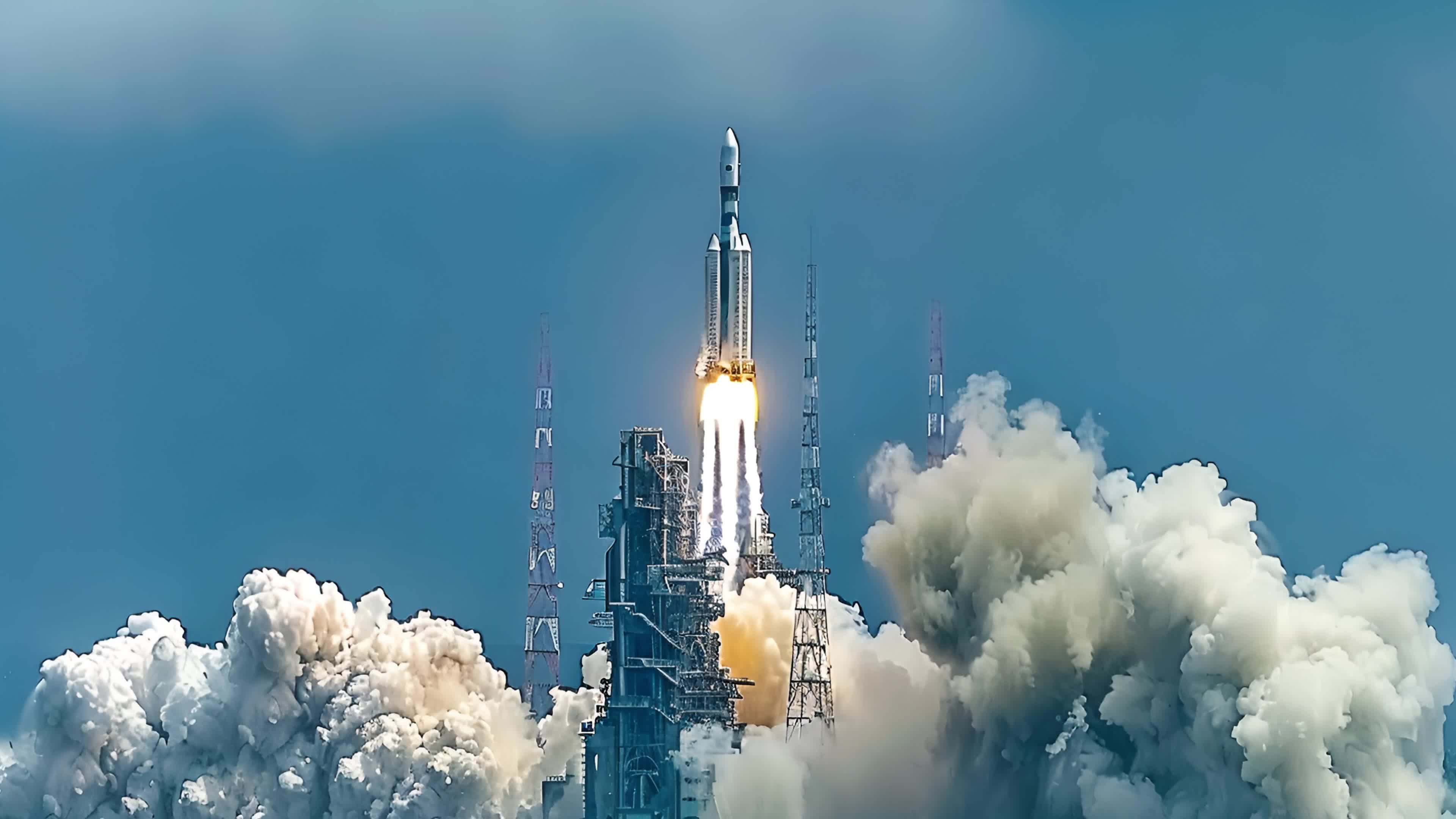 4K航天日火箭发射AI视频素材实拍素材视频特效素材-千库网