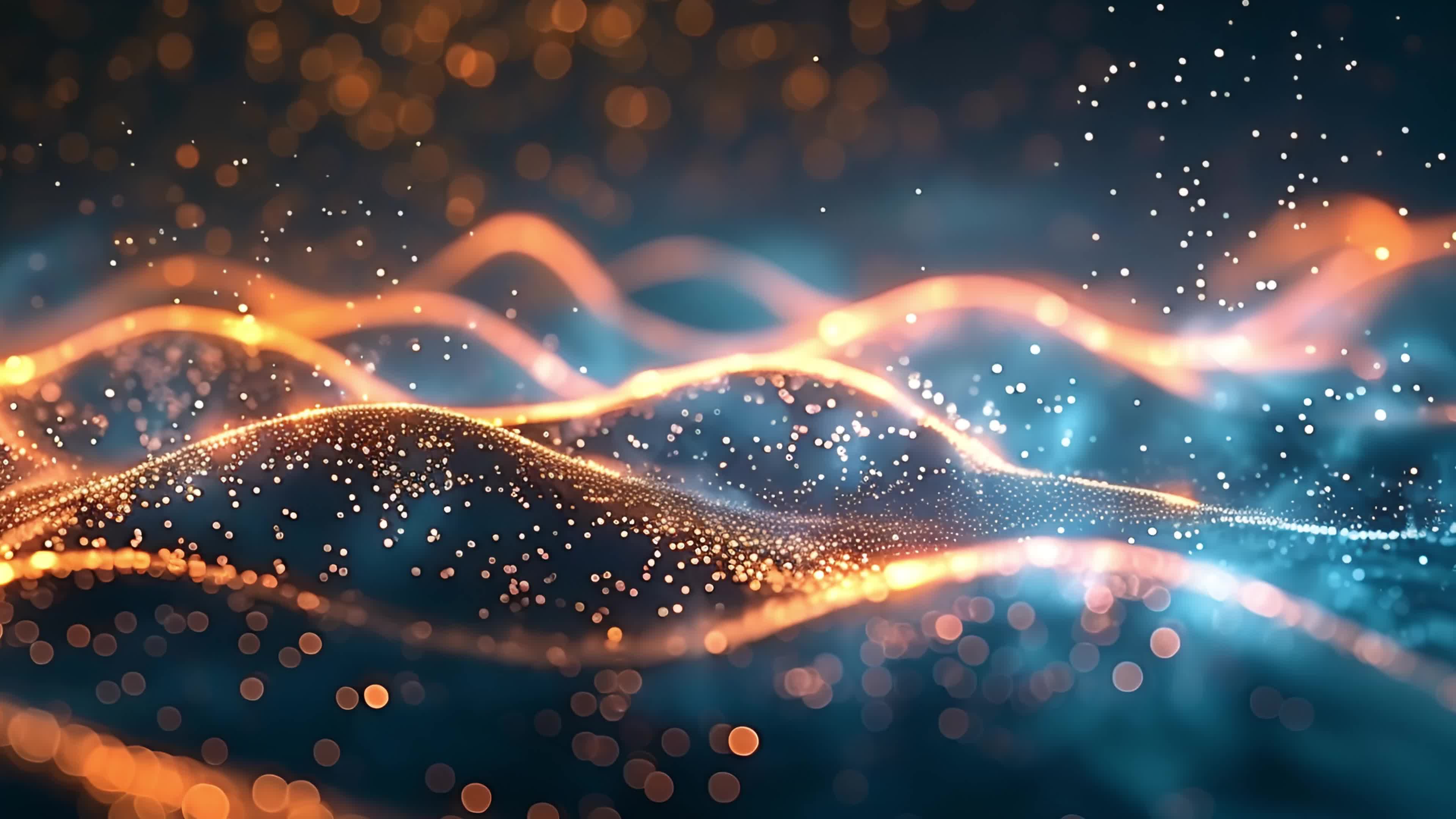 4K光效粒子舞台曲线视频背景AI视频素材视频特效素材-千库网