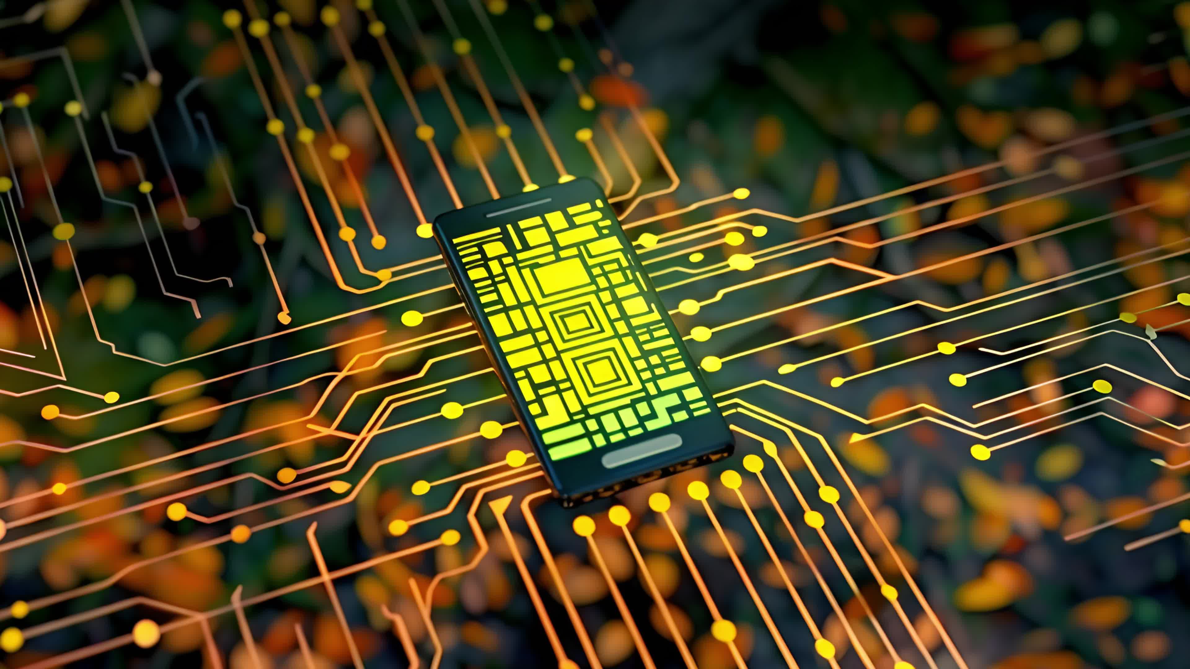 4K芯片科技数码电子素材视频特效素材-千库网