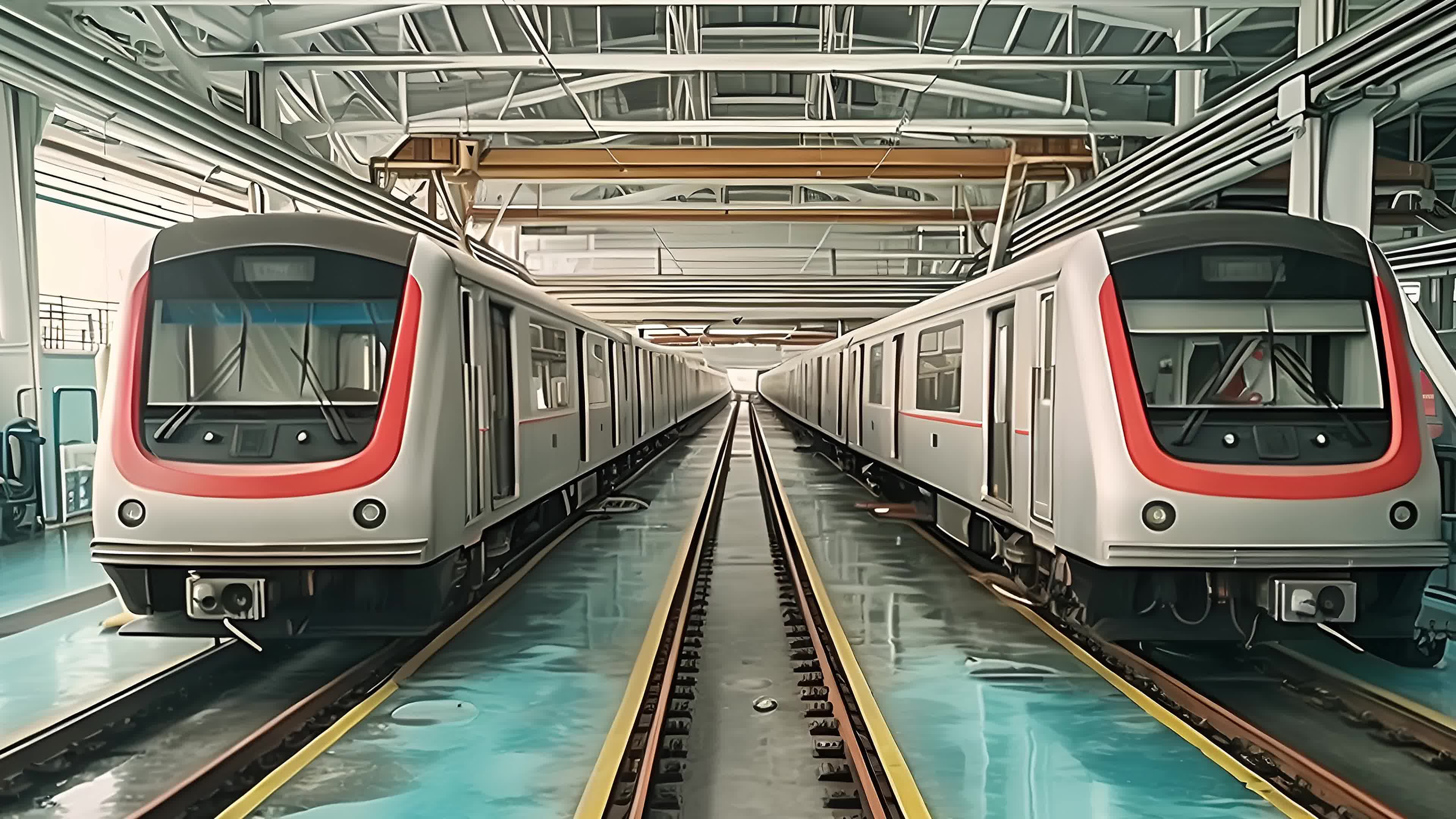 4K停靠在车站的列车素材实拍视频素材视频特效素材-千库网