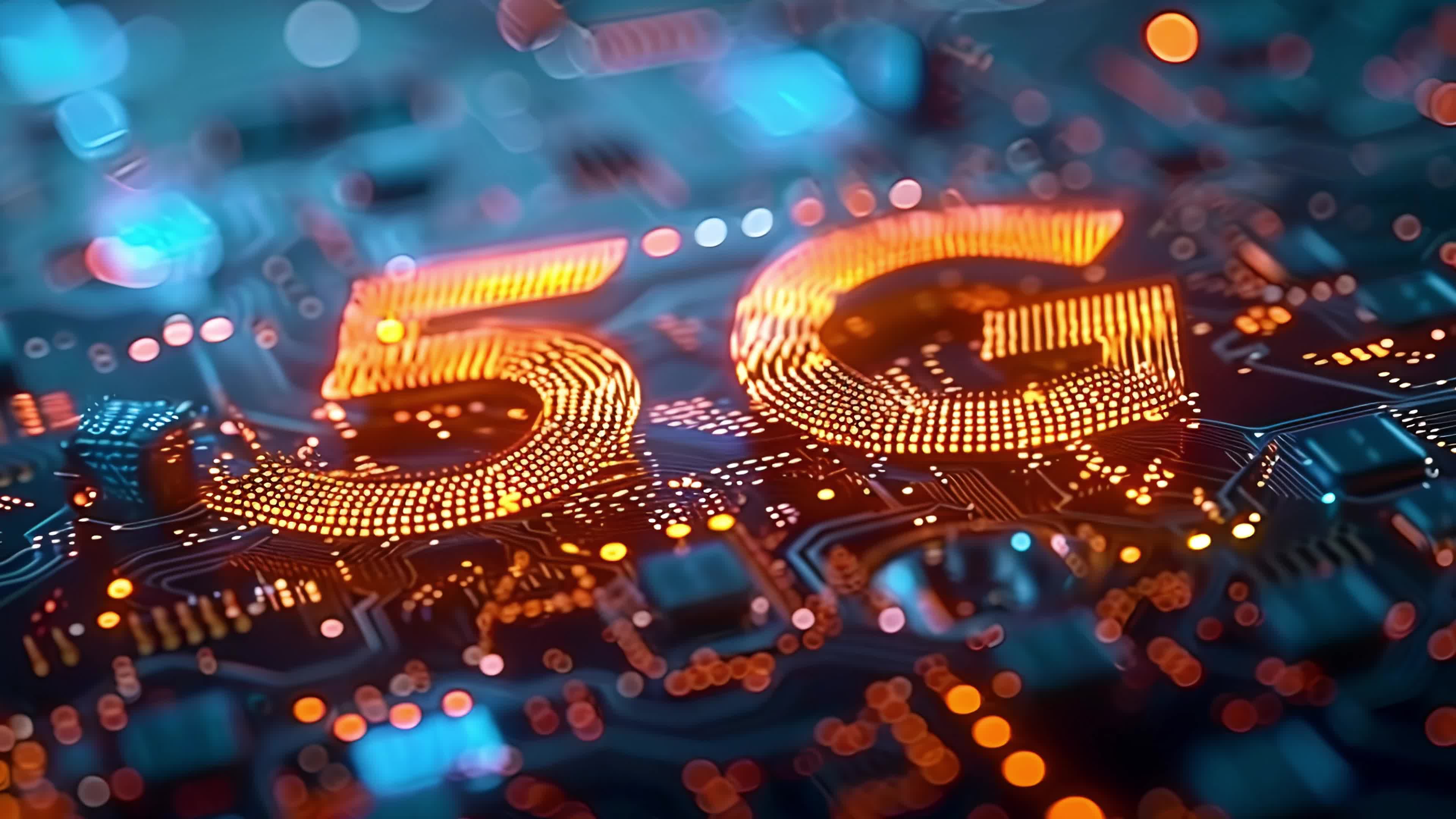 4K5G大数据背景素材视频特效素材-千库网