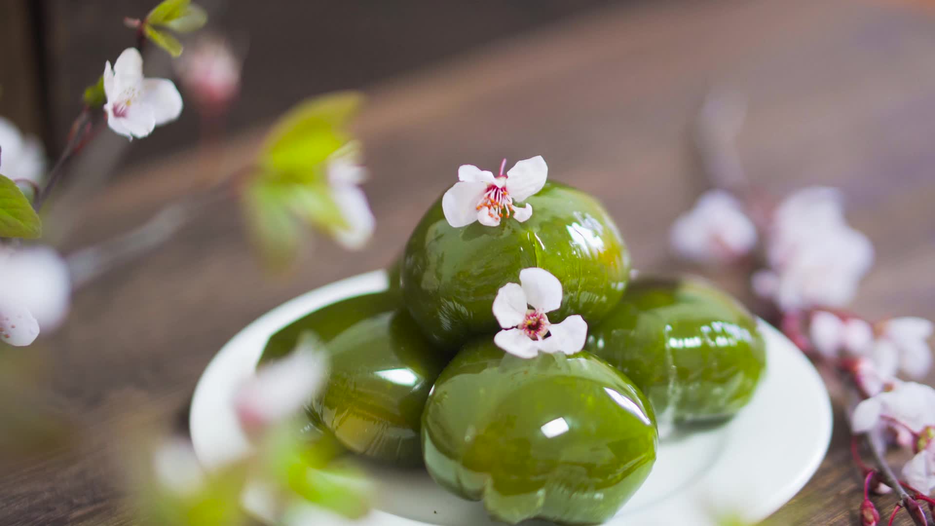 4K实拍特色美食青团春天青团糕点清明节实拍视频素材视频特效素材-千库网