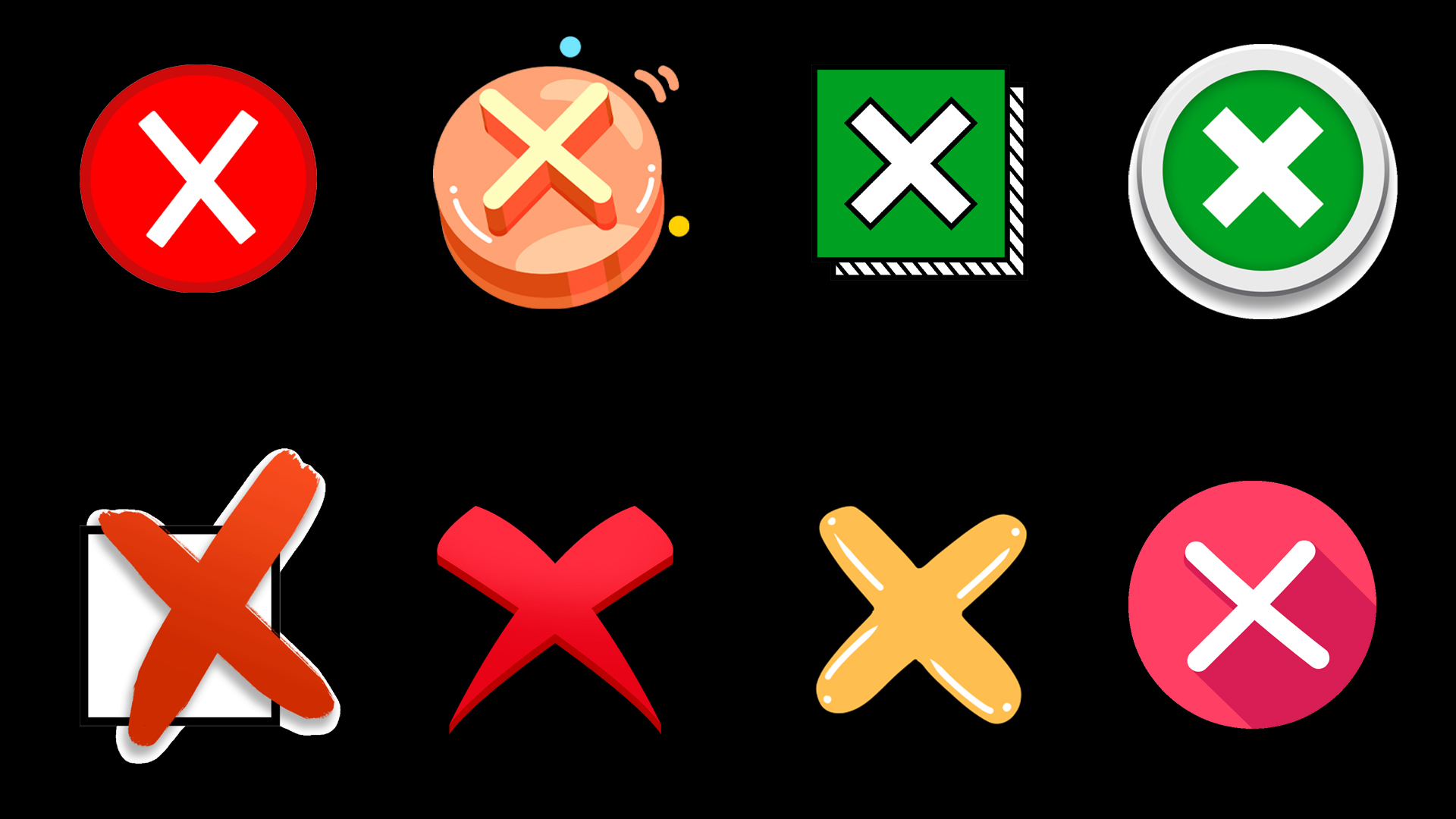 错误卡通贴图视频模板小元素带通道mov视频特效素材-千库网