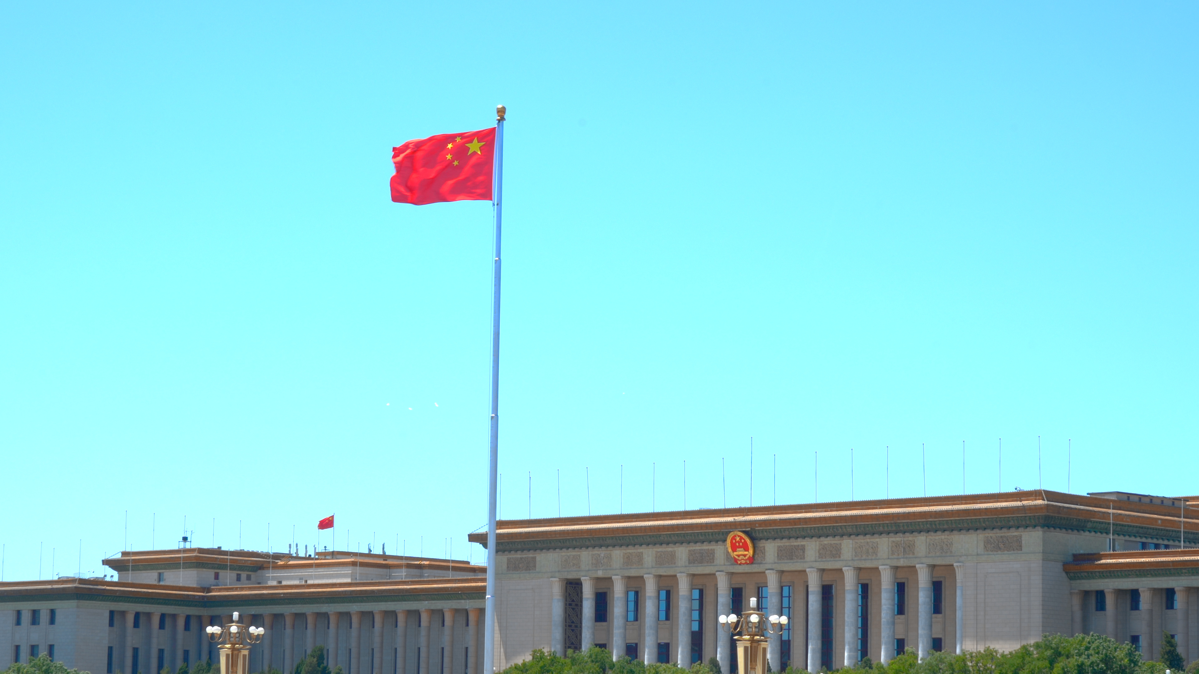 4K实拍北京天安门广场升旗仪式视频特效素材-千库网