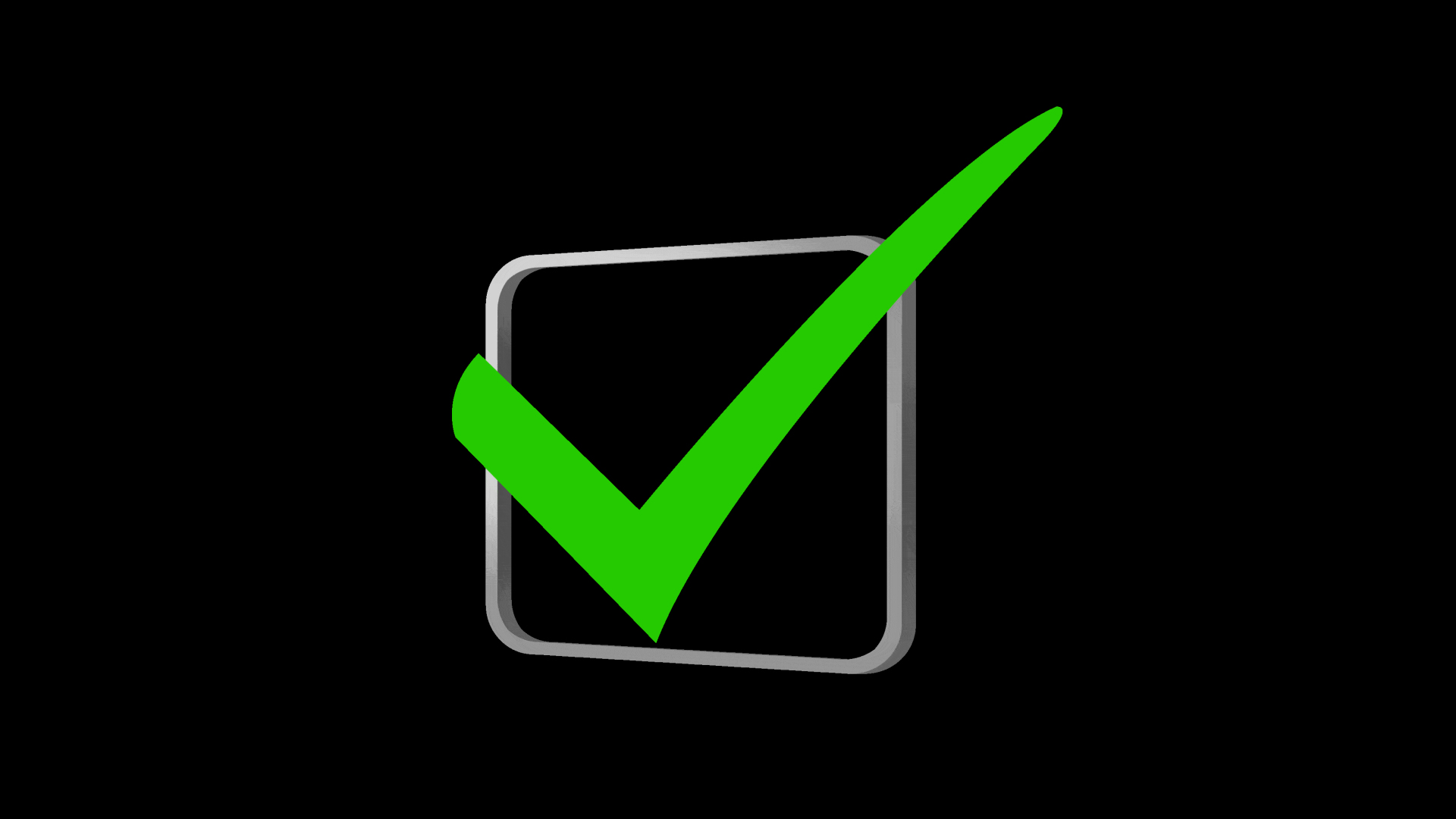 绿色对勾符号正确选择视频特效素材-千库网