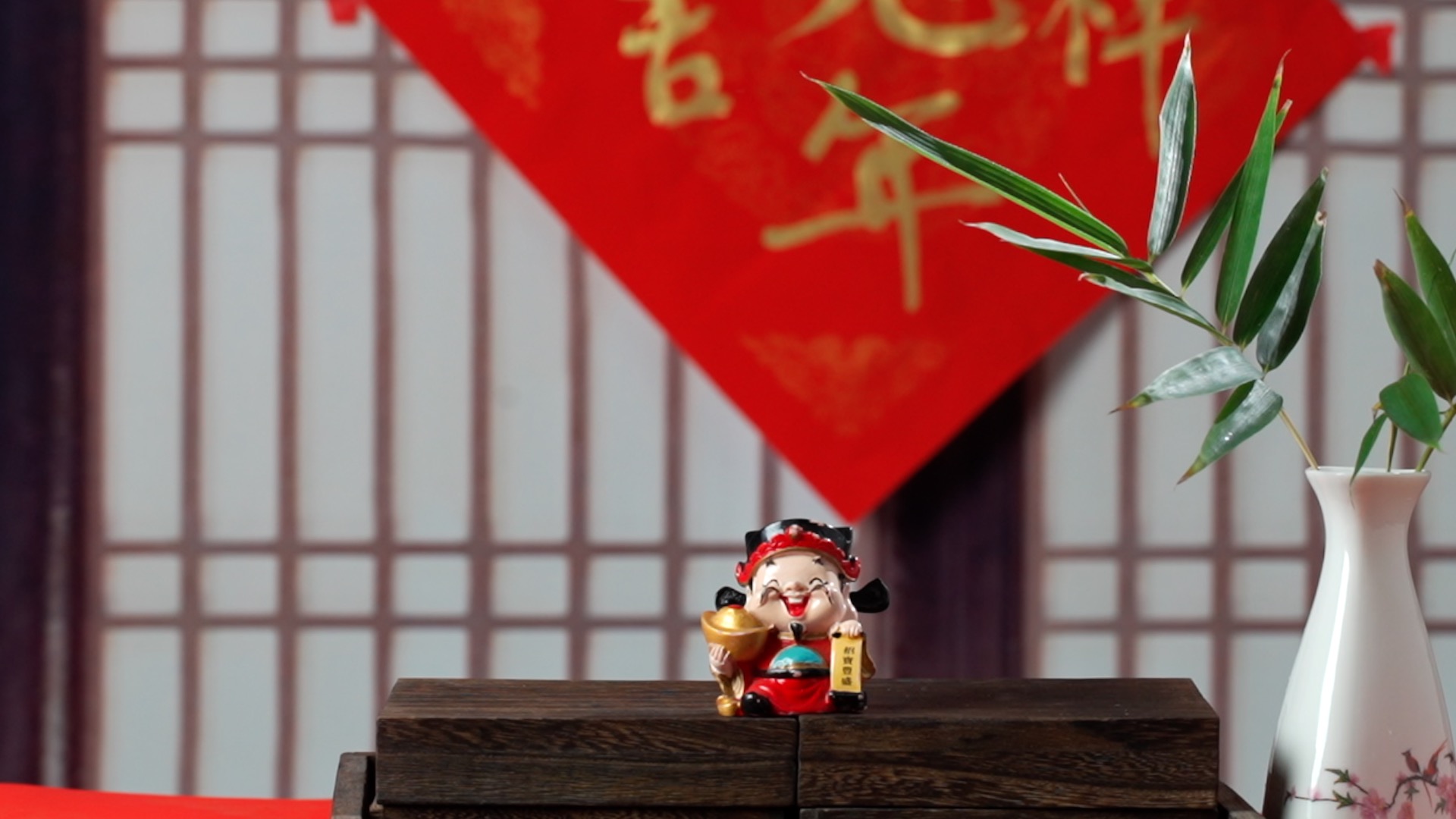 温暖春节新年兔年意境实拍视频1080视频特效素材-千库网