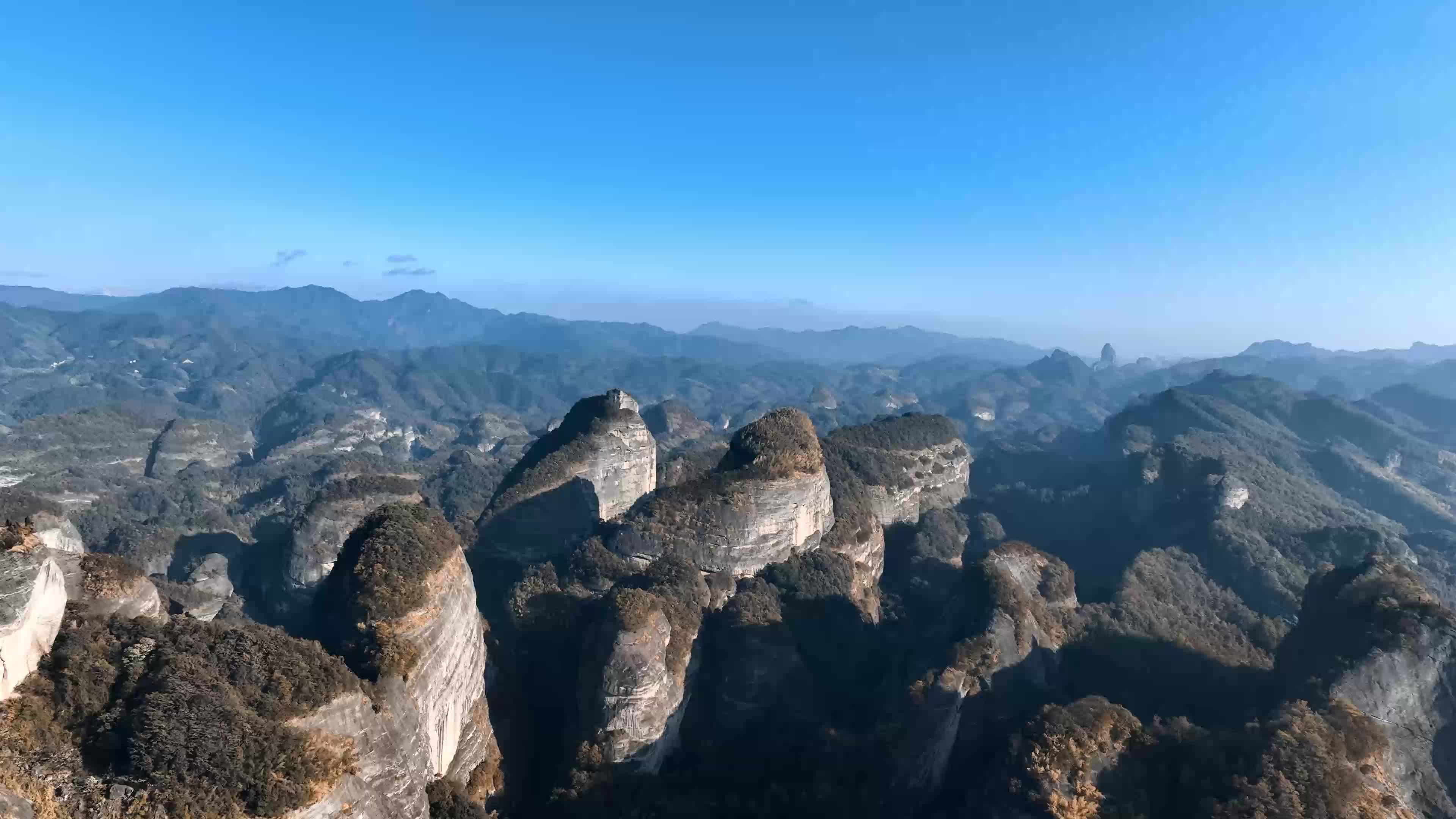 4K大气桂林丹霞地貌航拍 视频特效素材-千库网