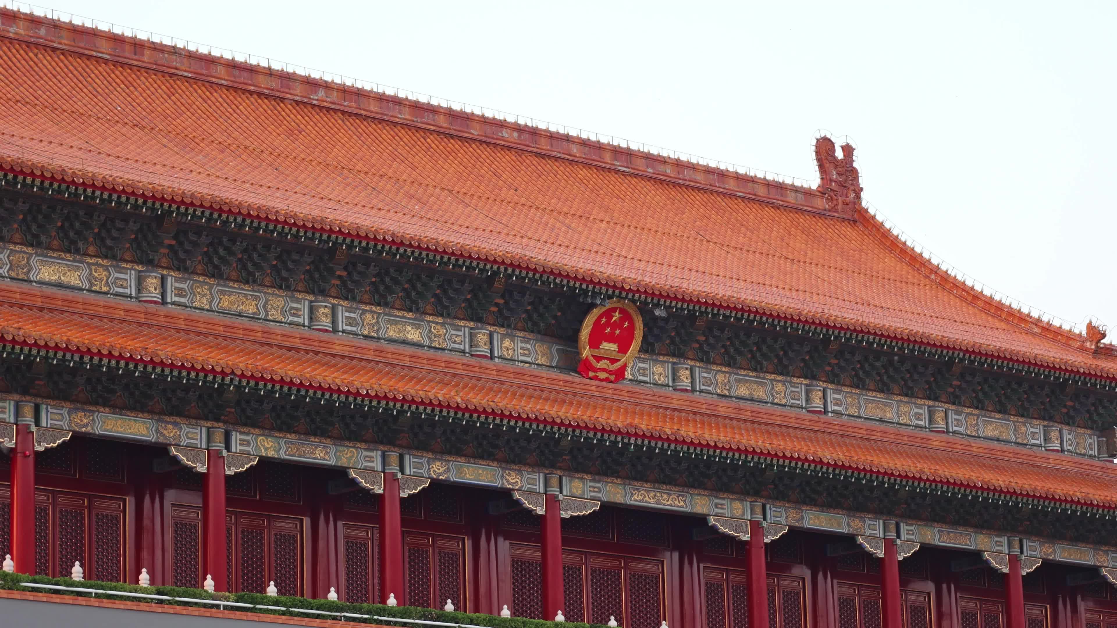 4k北京地标天安门广场城楼视频实拍视频特效素材-千库网