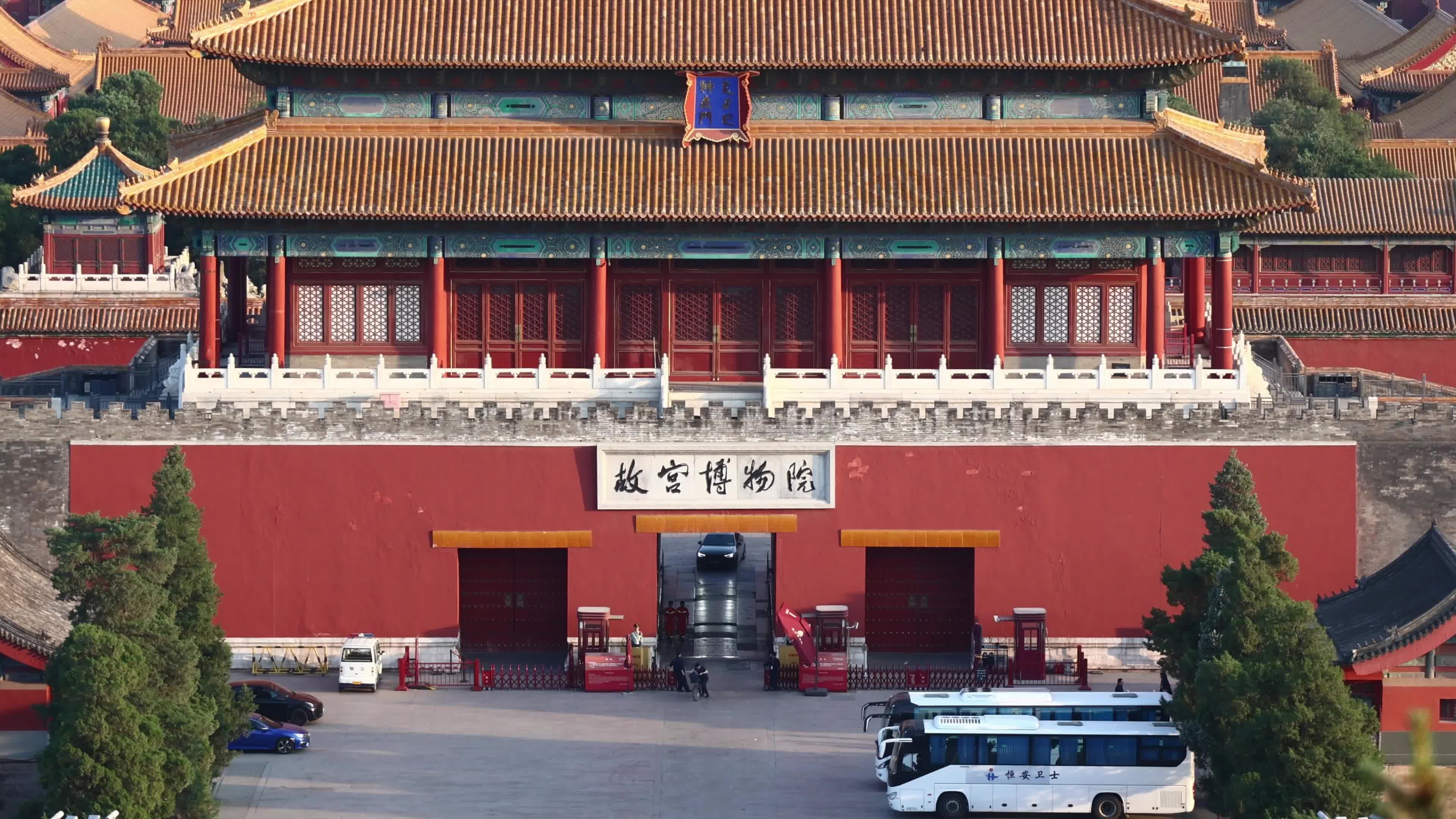 4k北京故宫博物院故宫全景实拍素材视频特效素材-千库网