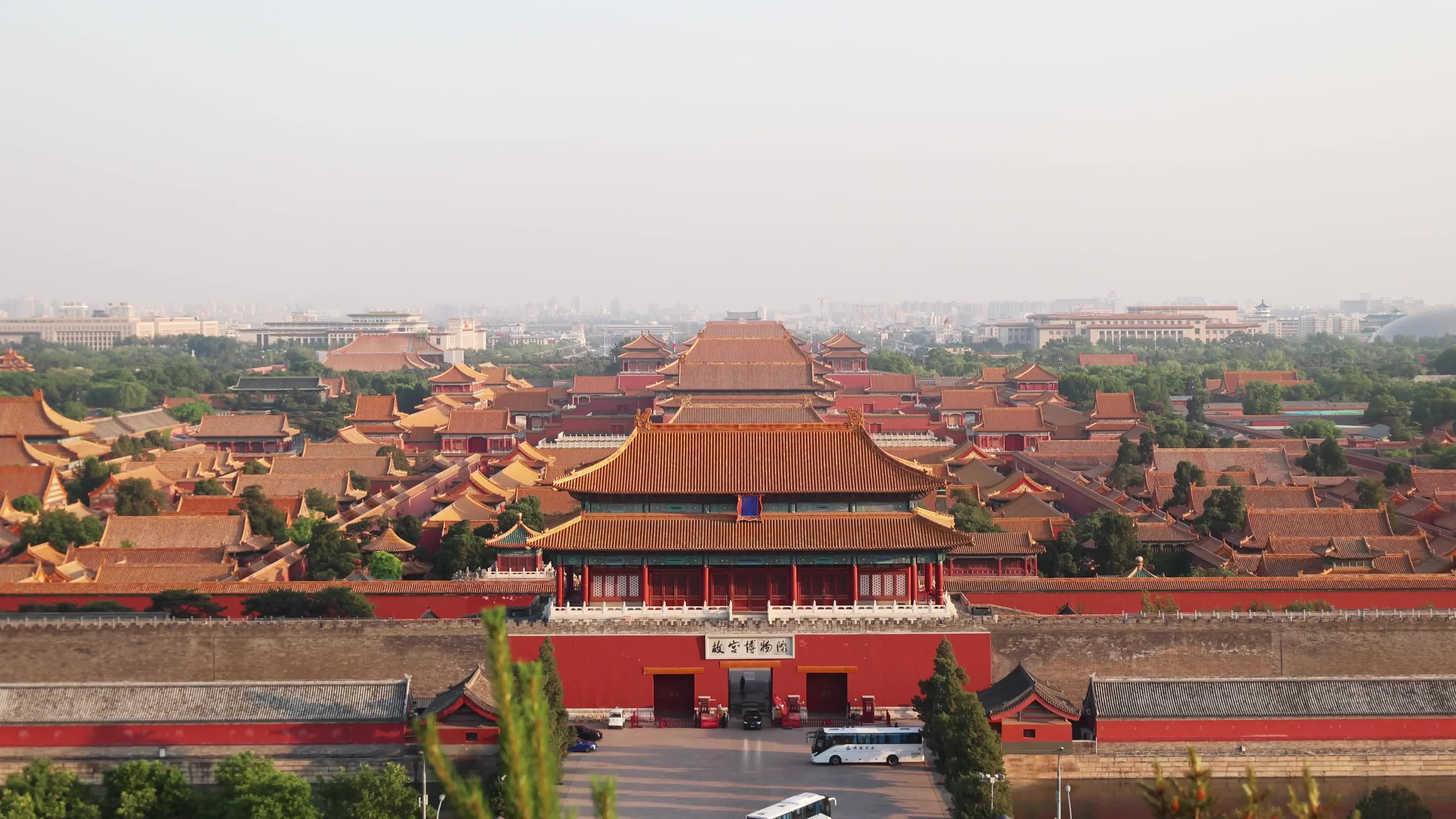 4k北京故宫博物院故宫全景视频实拍视频特效素材-千库网