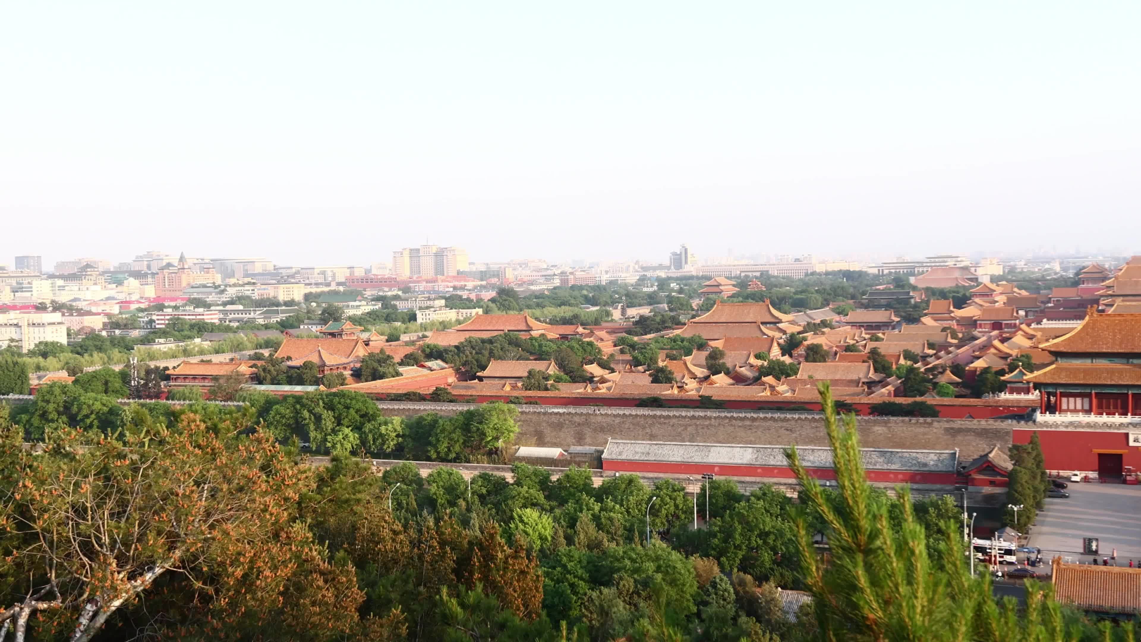 4k北京故宫博物院故宫全景视频实拍视频特效素材-千库网